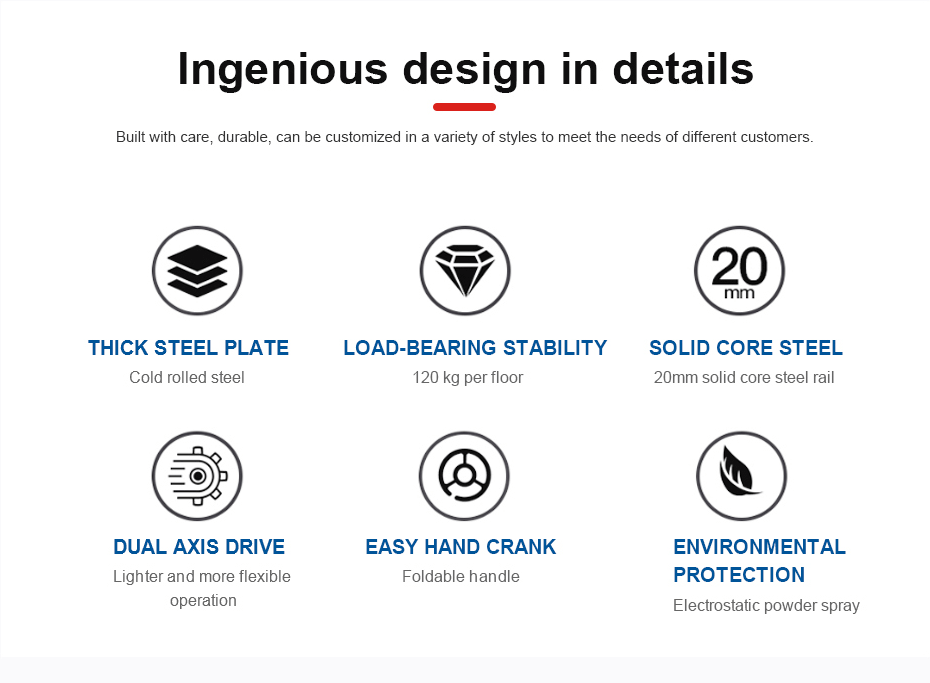 Handpush bulk filing compactus mobile office file storage - HUADU