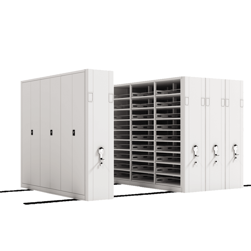 Mechanical assist mobile shelving compactus bulk document storage - HUADU