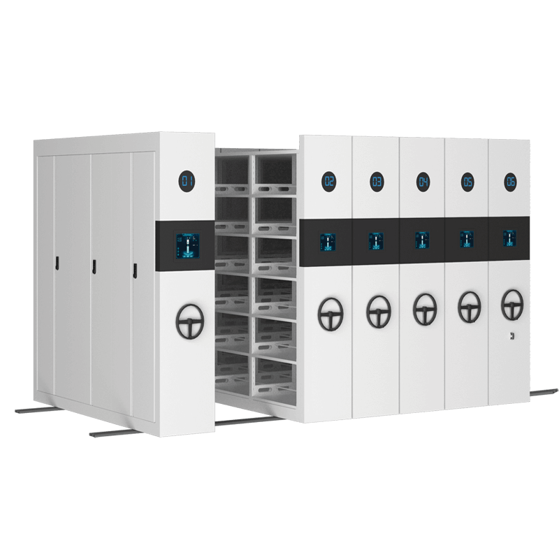 Mechanical assist mobile shelving compactus bulk document storage - HUADU